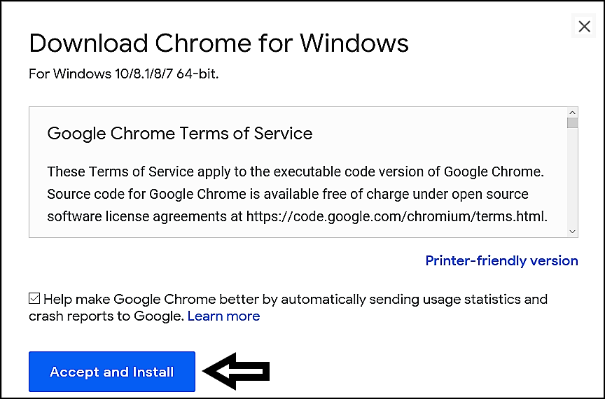 Install Google Chrome